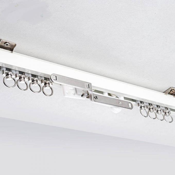 Magnetic Tight Closure Metal Plastic Overlapping Curtain Track Pulley ...